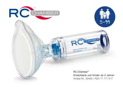 RC-Chamber für Dosieraerosole mit Maske für Säugline, Kinder und ...
